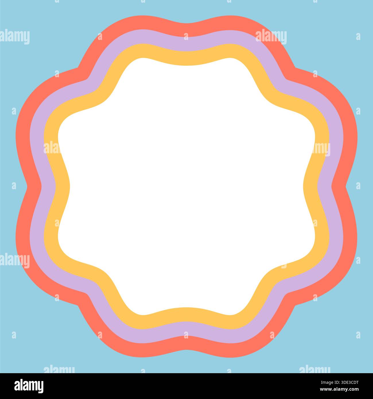 Wavy comic frame shape hi-res stock photography and images - Alamy