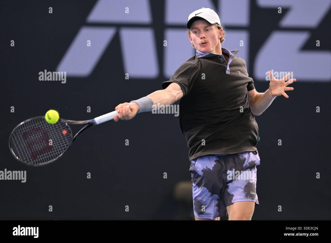 Dane Sweeny of Australia in action against Reilly Opelka of The United ...