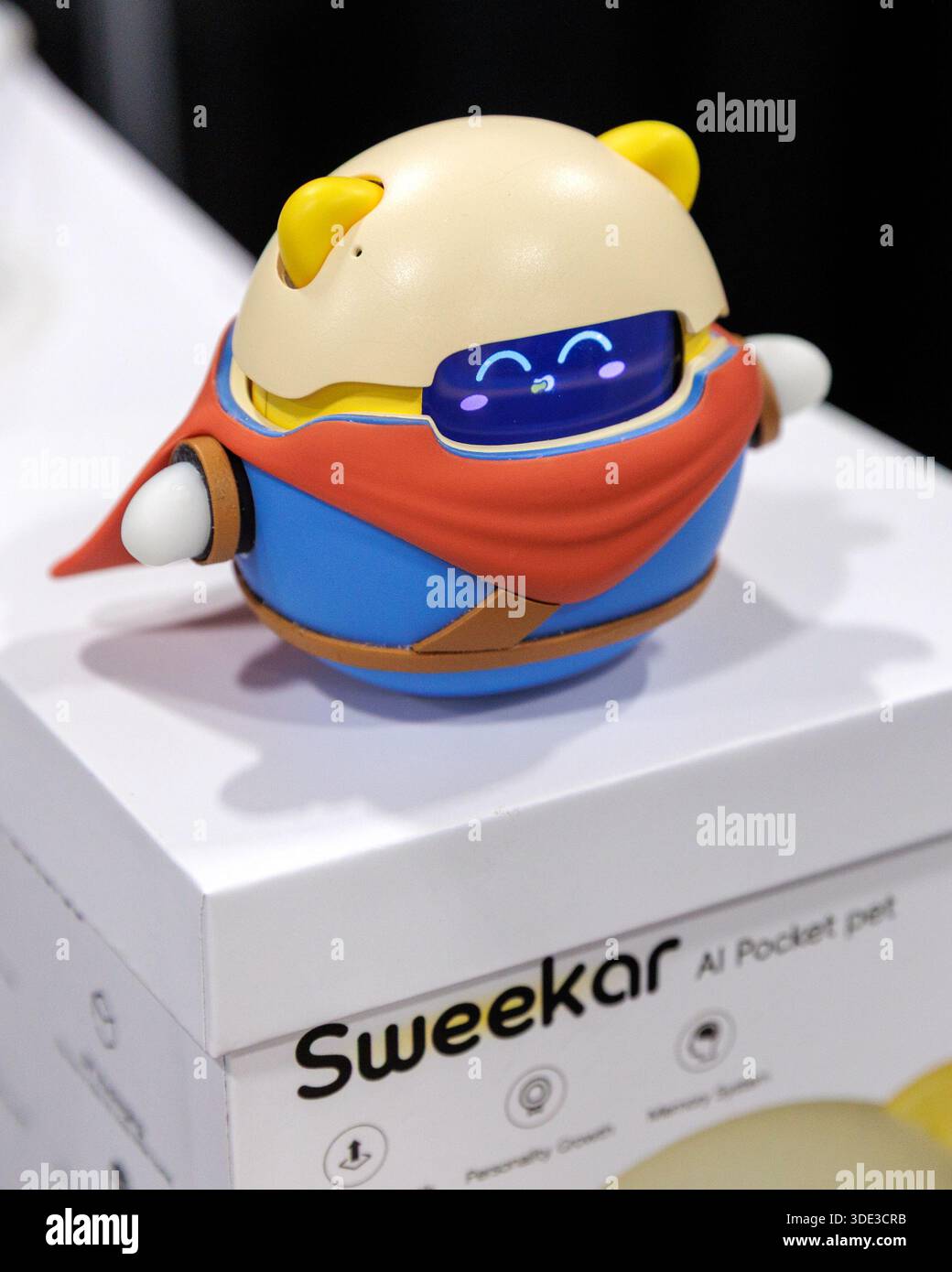 A Sweekar AI Pocket Pet at Unveiled during the 2026 Consumer ...