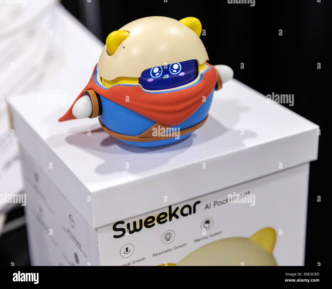 A Sweekar AI Pocket Pet at Unveiled during the 2026 Consumer ...