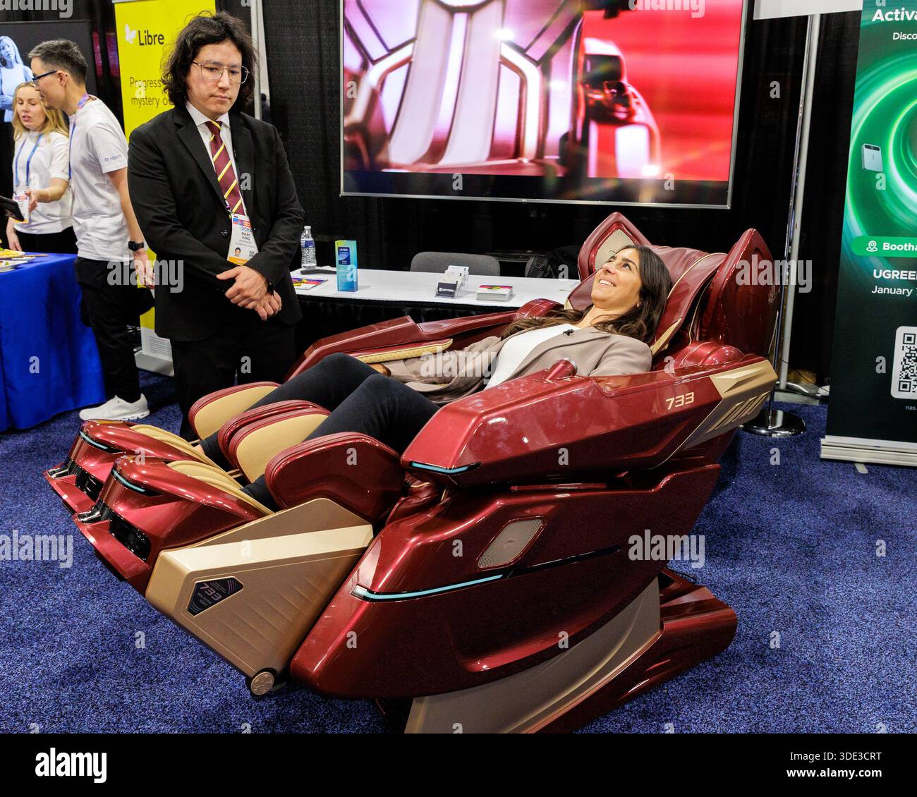 A massage chair by Bodyfriend at Unveiled during the 2026 Consumer ...