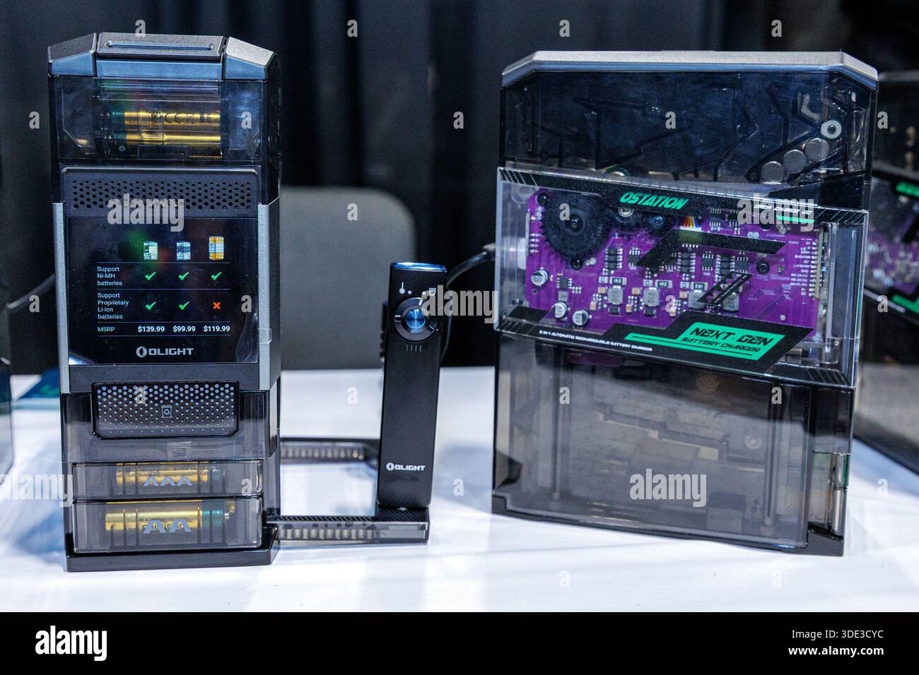 Ostation Battery Chargers on display at Unveiled during the 2026 ...