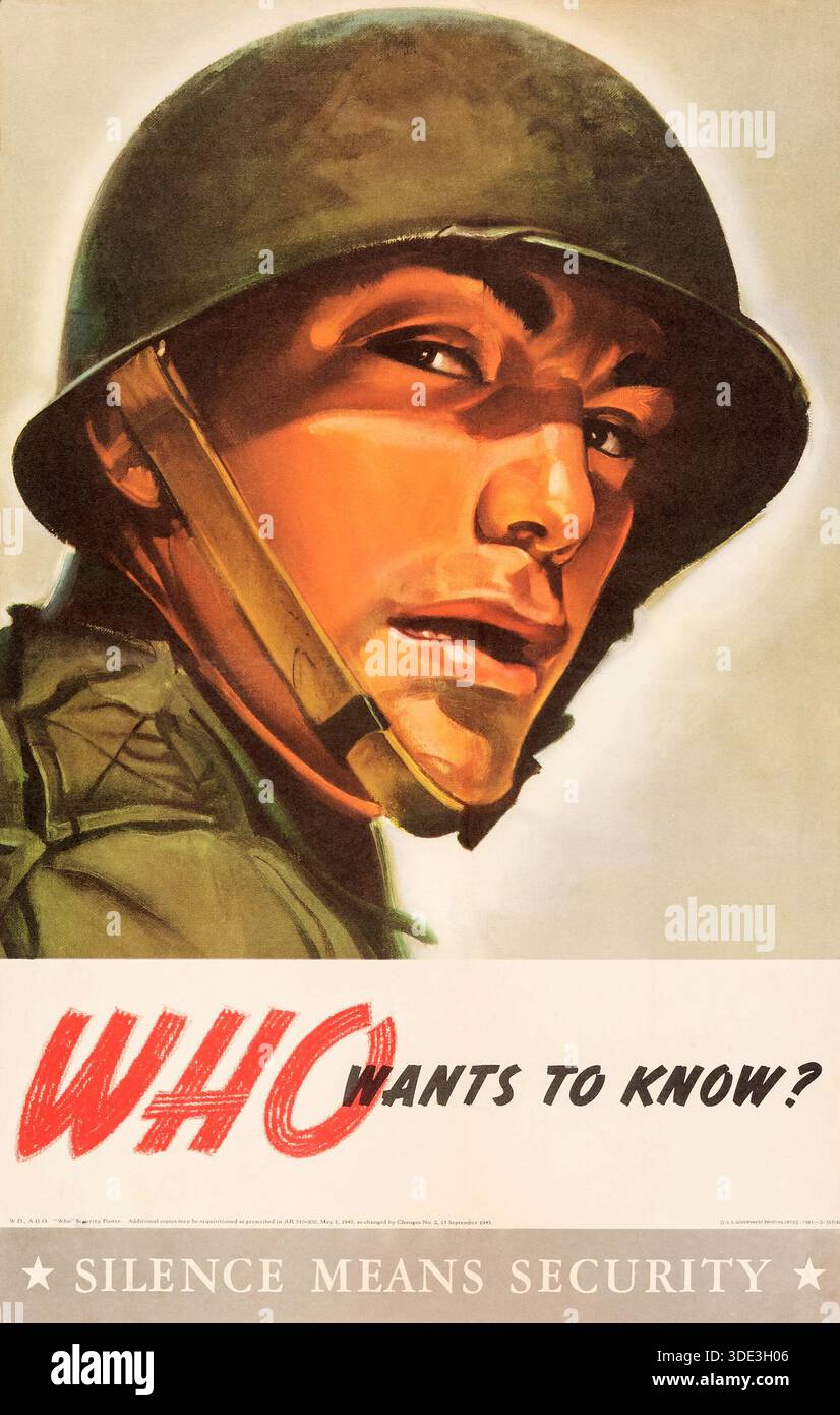 Military secrecy poster hi-res stock photography and images - Alamy