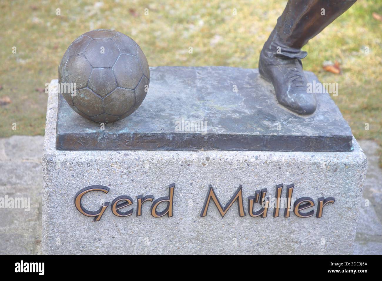 Memorial to soccer player Gerd Mueller, German national team player ...