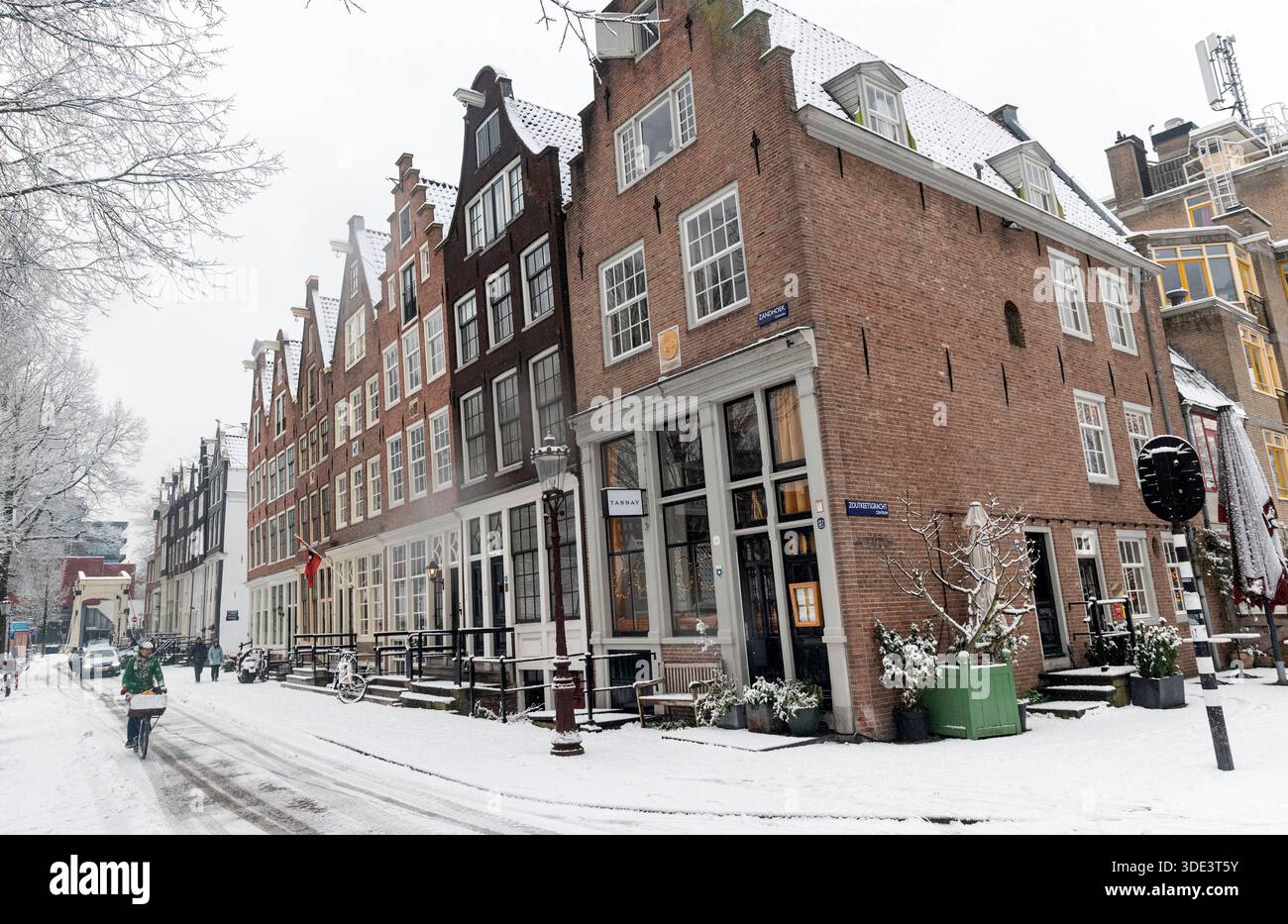 Amsterdam The Netherlands 5th January 2025 Winter scenes around the ...