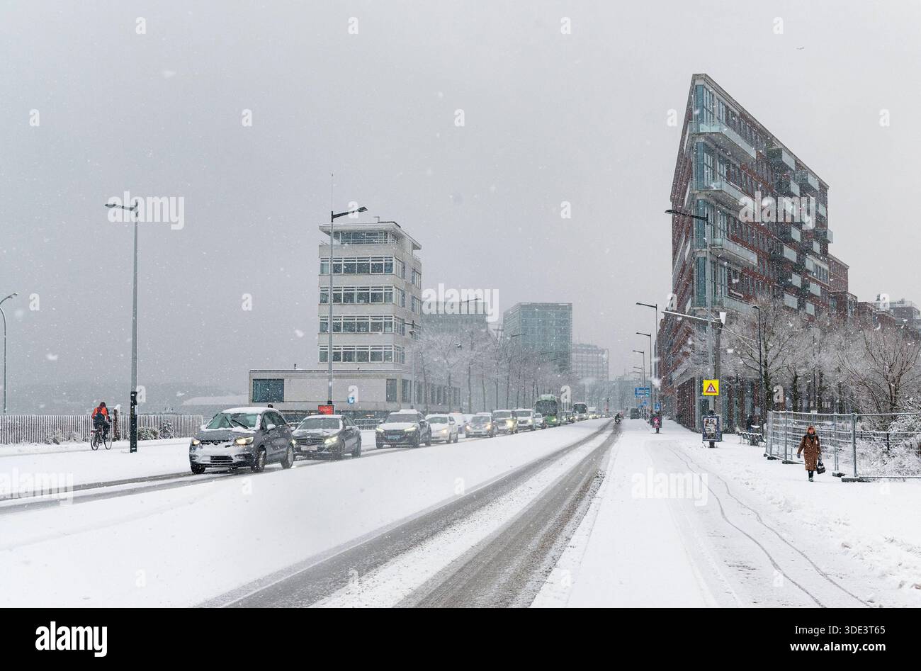 Amsterdam The Netherlands 5th January 2025 Winter scenes around the ...