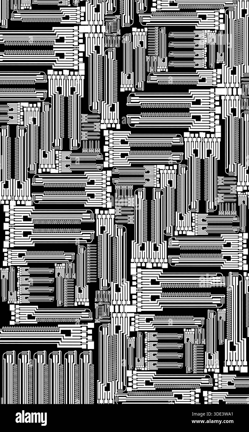 Abstract electronic circuit board texture for high technology concept ...