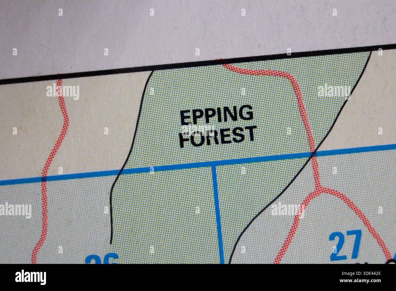 Epping Forest - London, England, United Kingdom colour atlas district ...