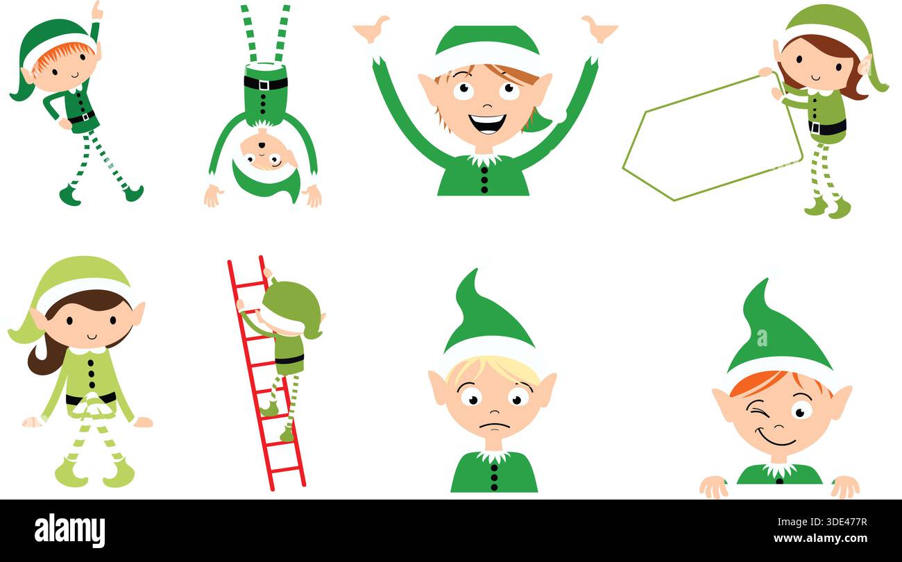 Various playful poses Stock Vector Images - Alamy