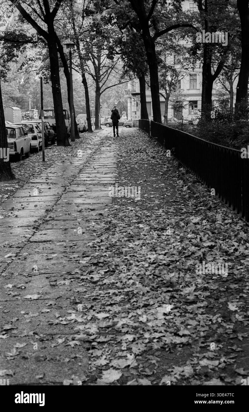 Prenzlauer Berg Deutschland, Berlin, 16.10.1992, Vater mit Kind auf den ...
