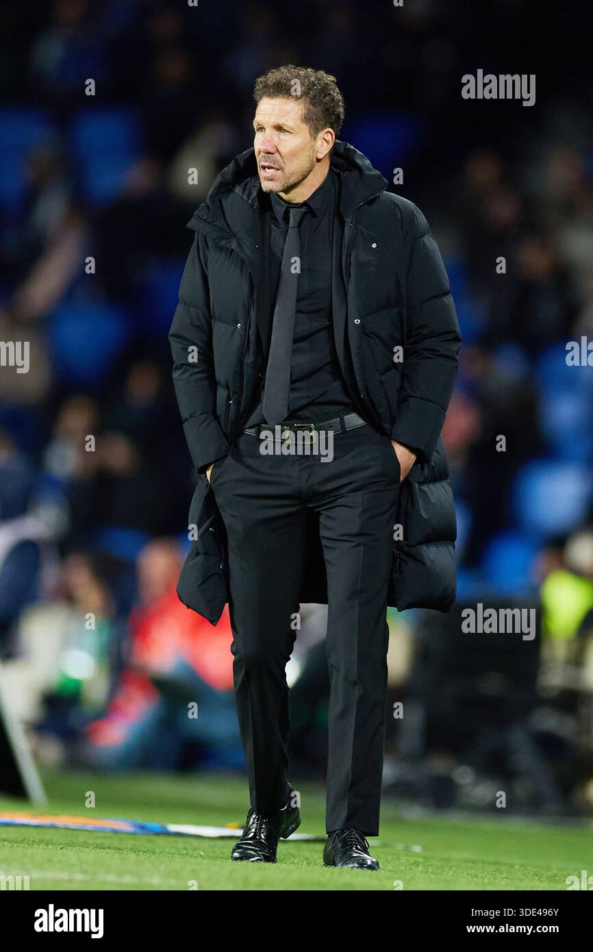 Diego Pablo Simeone head coach of Atletico de Madrid during the Spanish ...