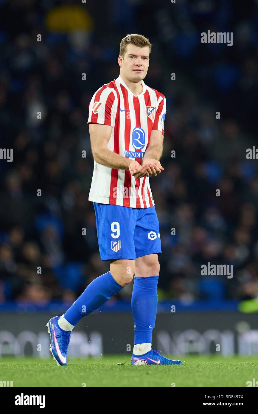 Alexander Sorloth of Atletico de Madrid celebrates his goal 0-1 during ...
