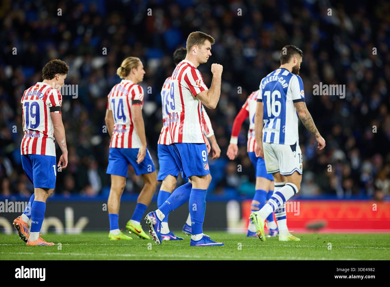 Alexander Sorloth of Atletico de Madrid celebrates his goal 0-1 during ...
