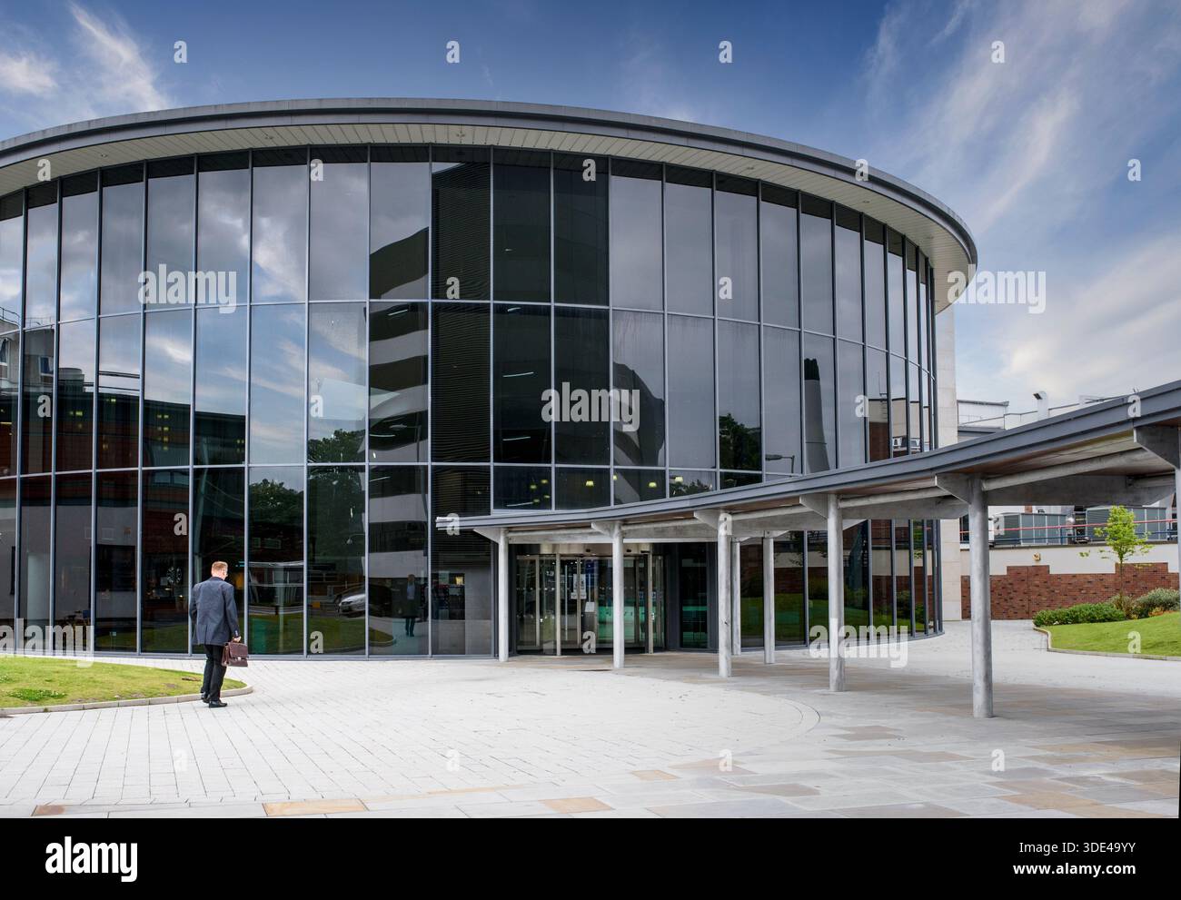The main entrance of Blackpool Victoria Hospital in Blackpool ...
