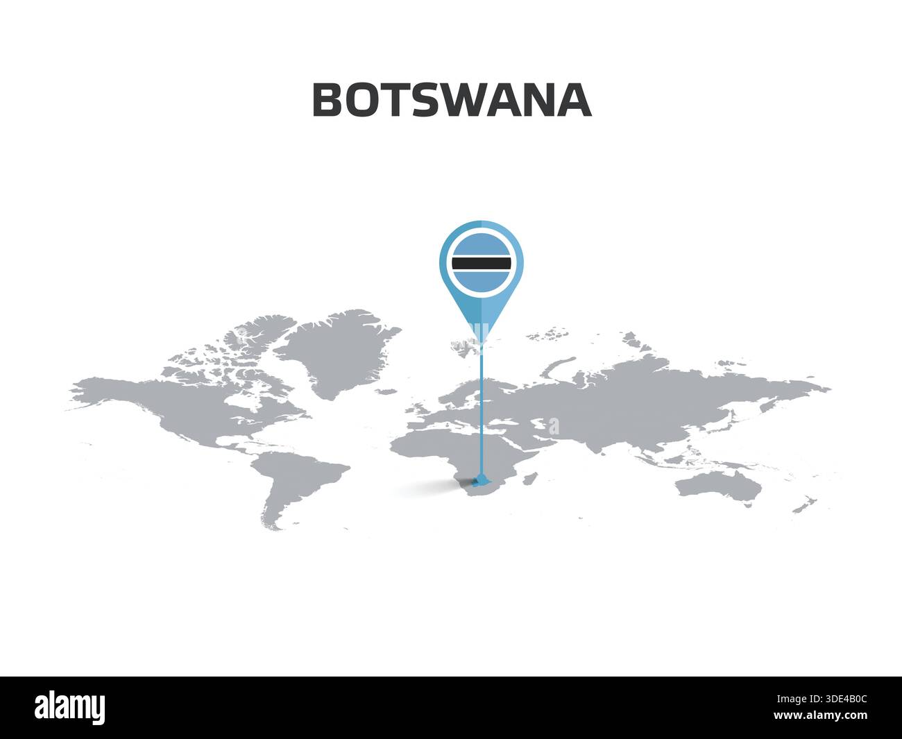 Location botswana on world Stock Vector Images - Alamy