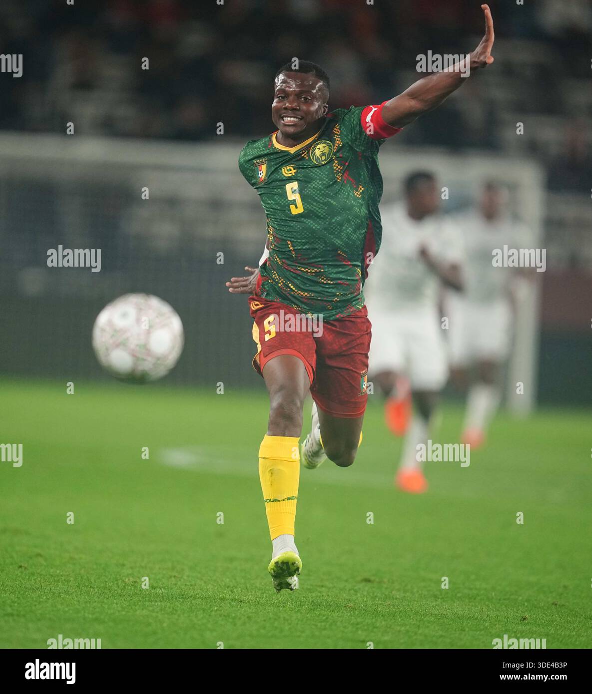 January 04 2026: Tolo Nouhou of Cameroon controls the ball during a ...