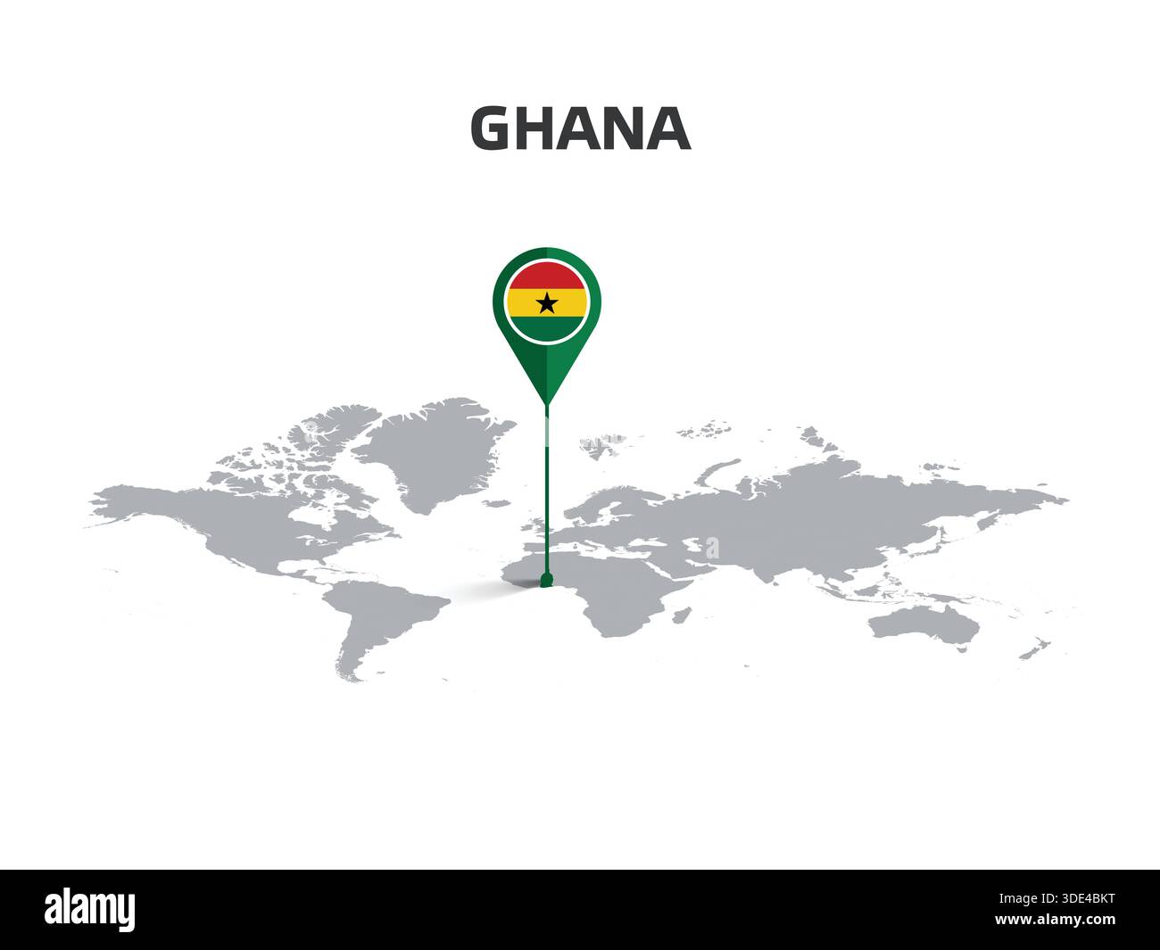 Ghanaian flag map Stock Vector Images - Alamy