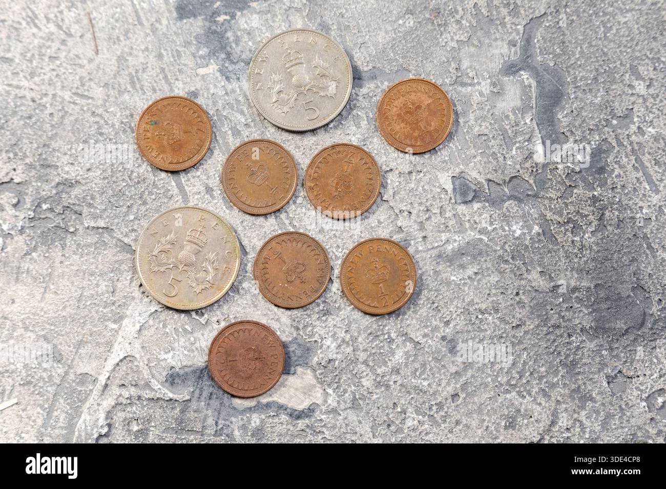Early British decimal copper and silver coins pennies and 5ps and no ...