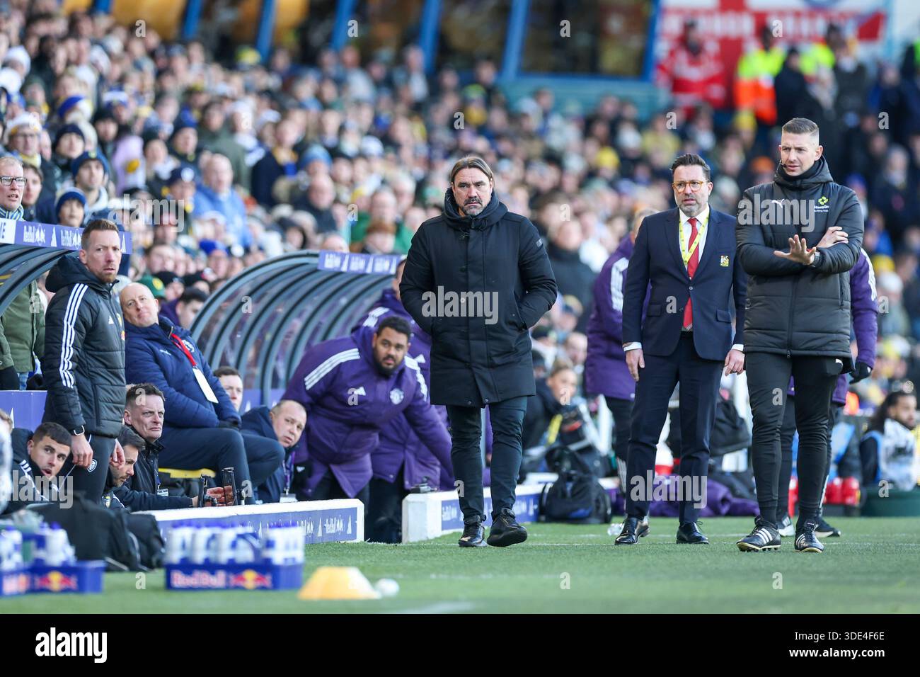 Leeds United Manager Daniel Farke [GER] during the Leeds United v ...