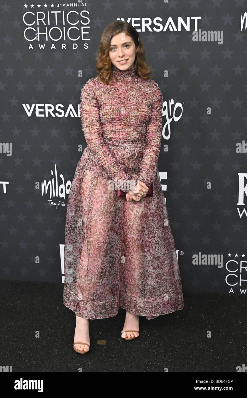Sophia Lillis bei der Verleihung der 31. Critics Choice Awards 2026 im ...