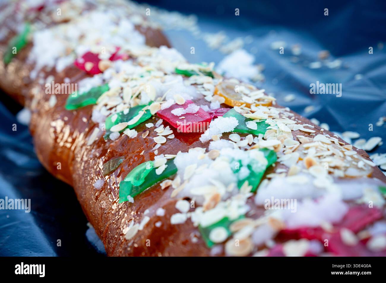 Volunteers during the distribution at Puerta del Sol of the traditional ...