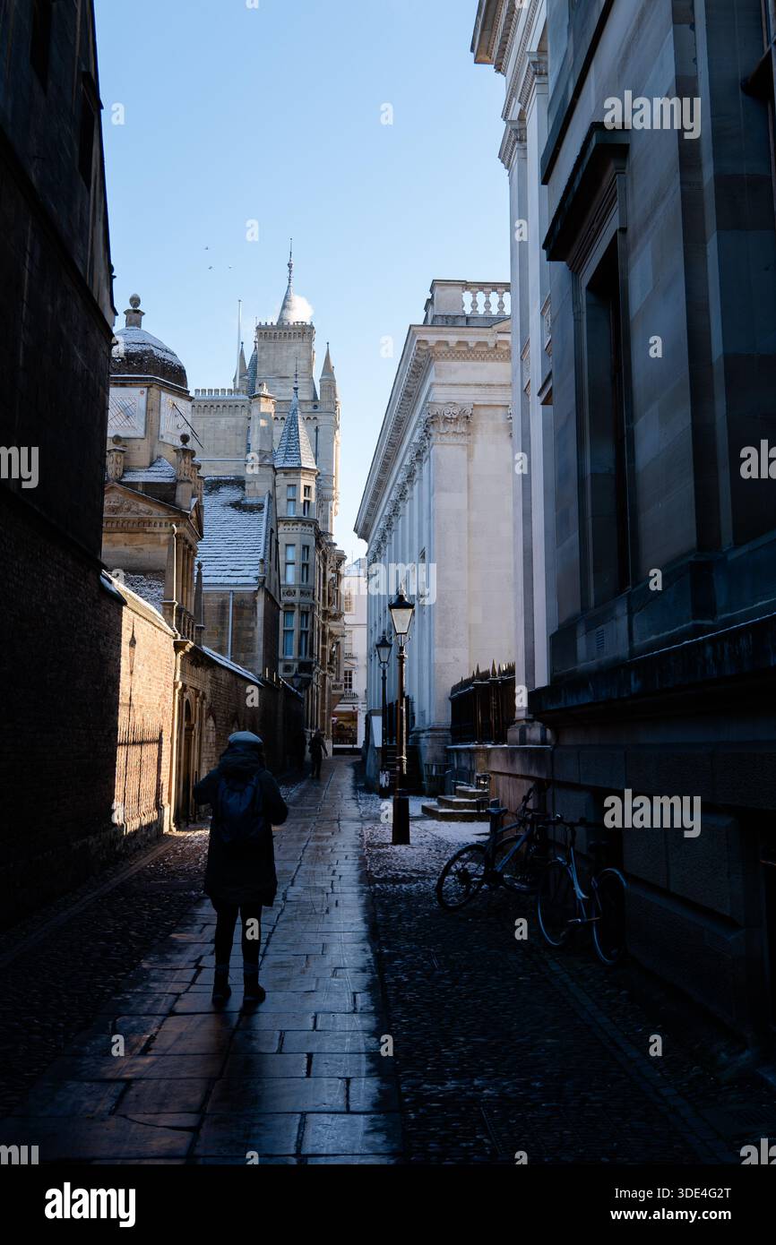 Cambridge, UK, 5 January, 2026. Seante House Passage in Cambridge ...