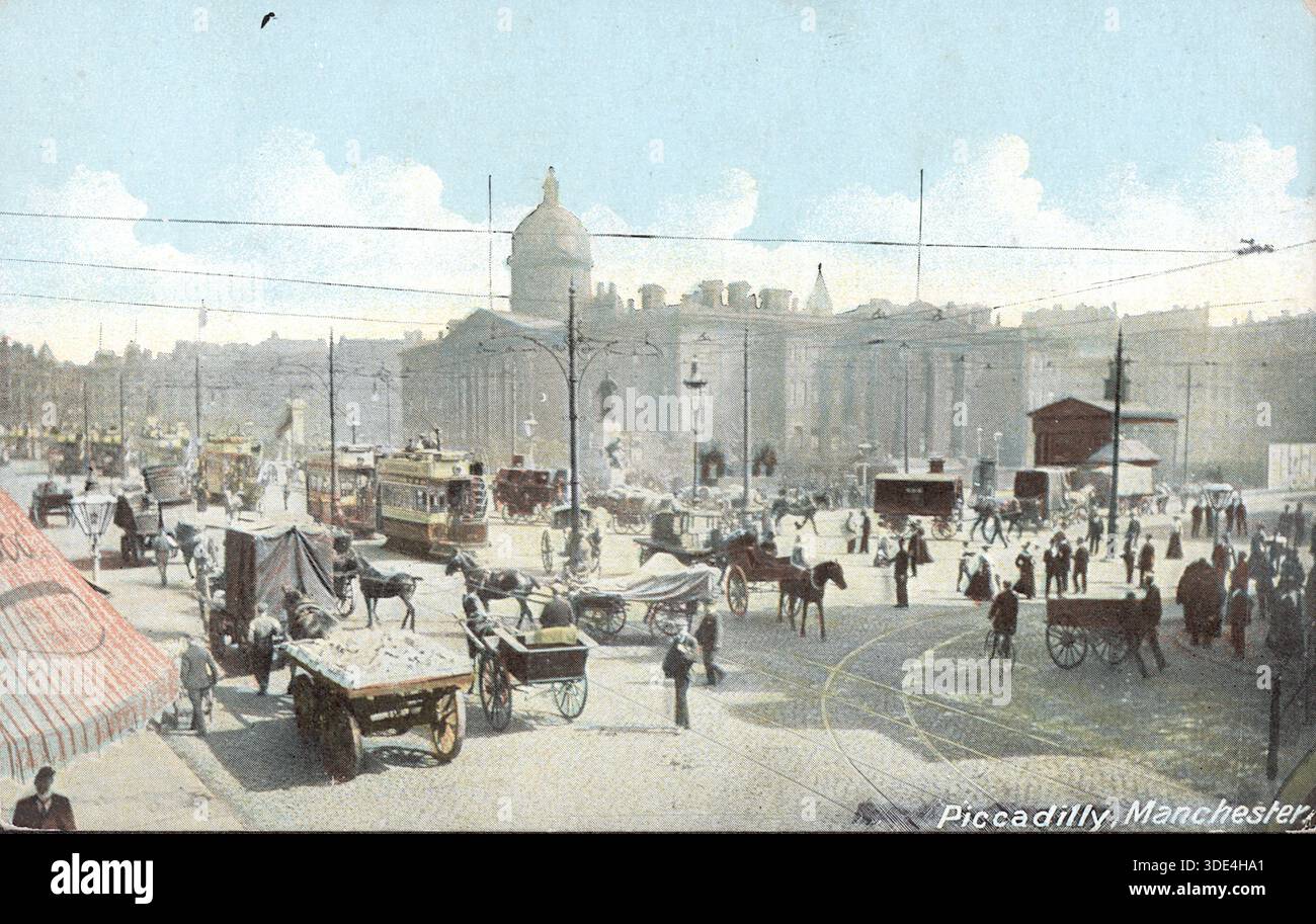 From a mixed collection of Edwardian postcards. A bustling Edwardian ...
