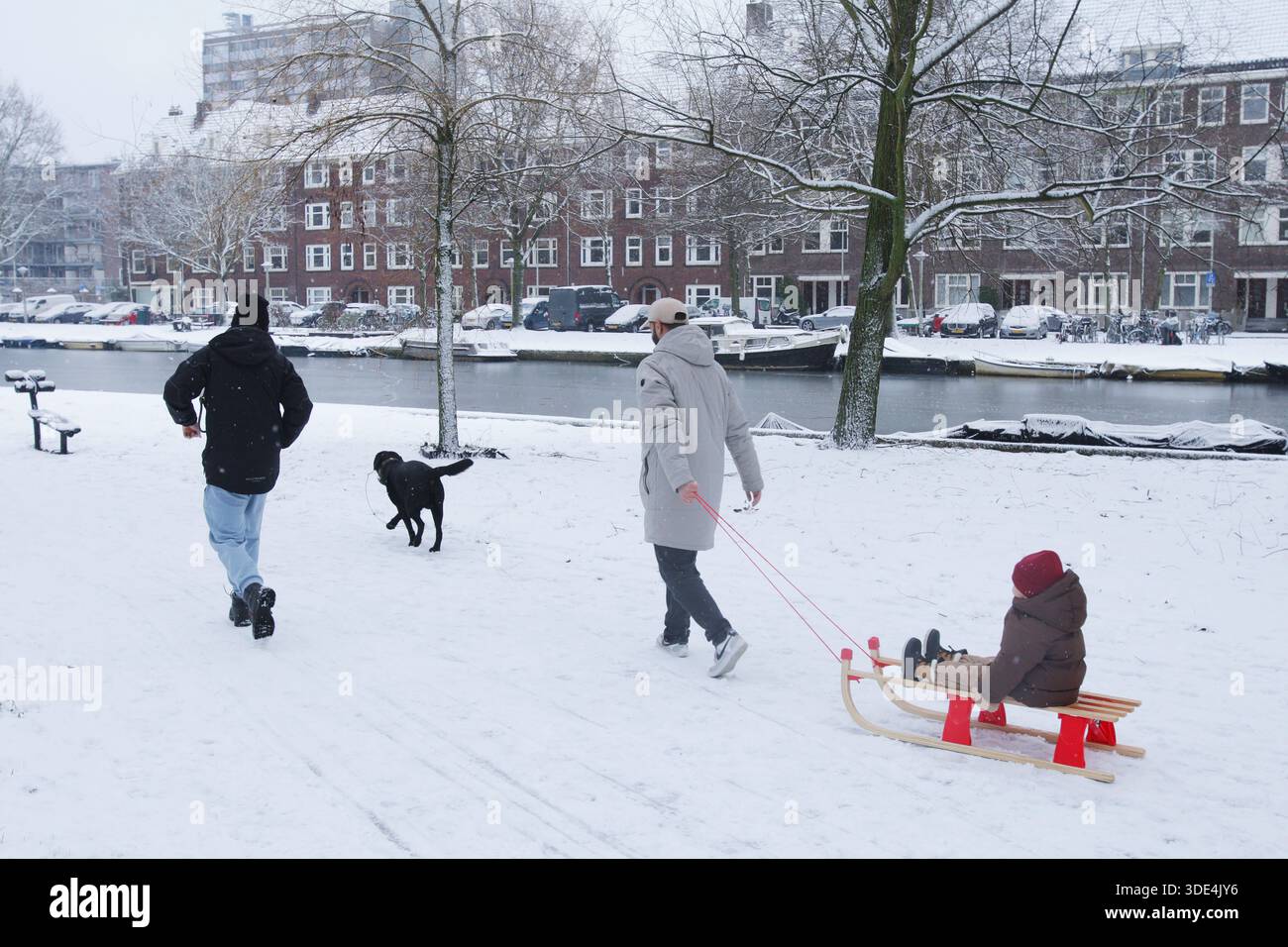 Amsterdam netherlands january 2026 snowfall hi-res stock photography ...