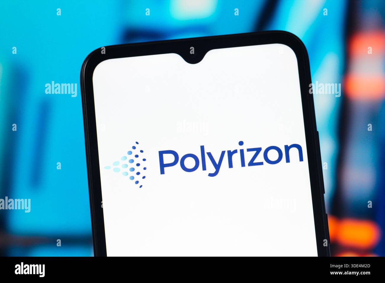 In this photo illustration, the Polyrizon logo is seen displayed on a ...