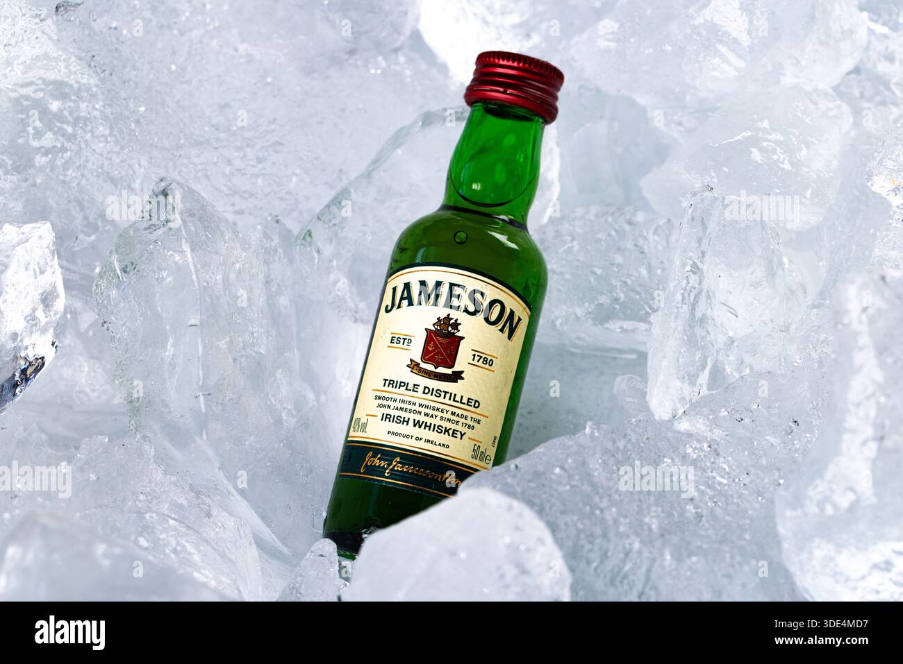Lviv, Ukraine - February 5, 2026: Jameson Irish Whiskey Bottle In Cold ...