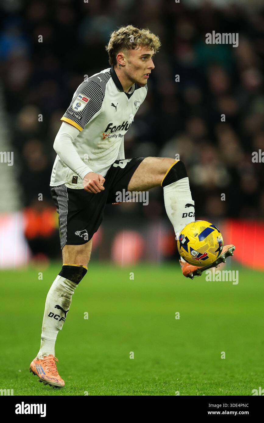 Derby County's Bobby Clark during the Sky Bet Championship match at ...