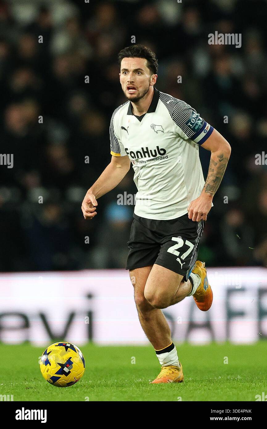 Derby County's Lewis Travis during the Sky Bet Championship match at ...
