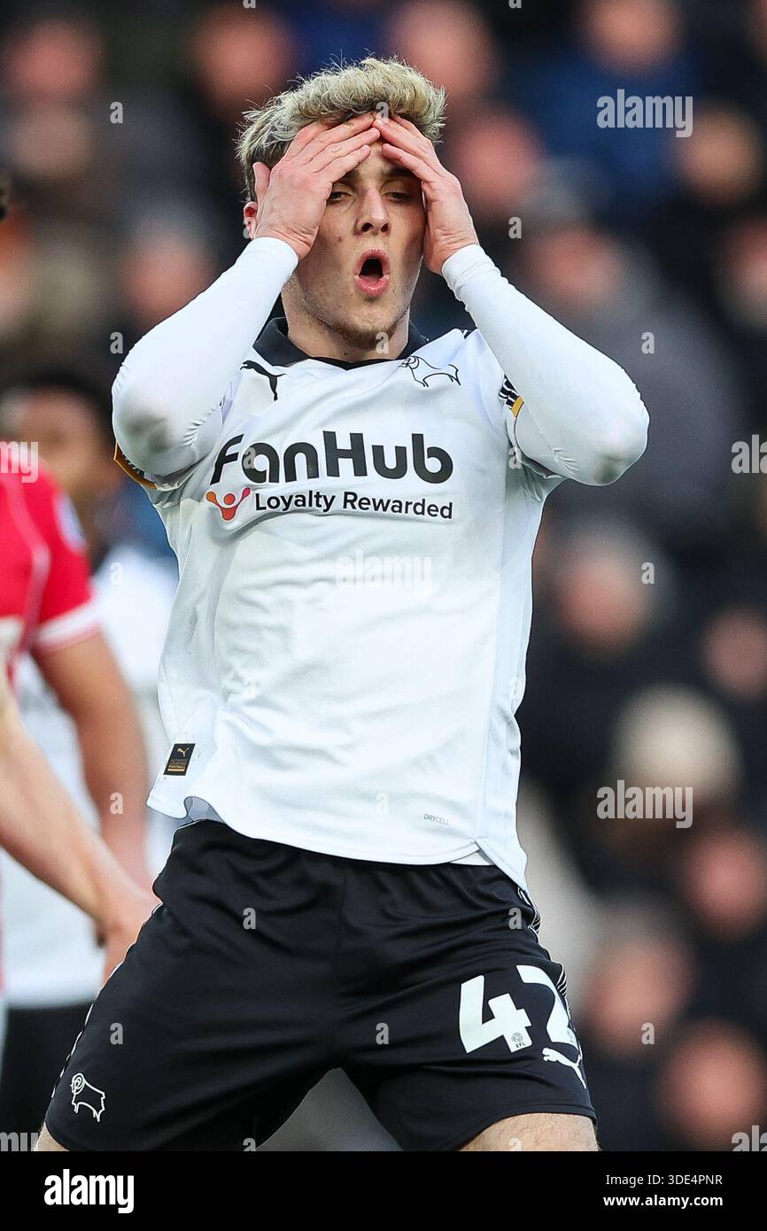 Derby County's Bobby Clark during the Sky Bet Championship match at ...