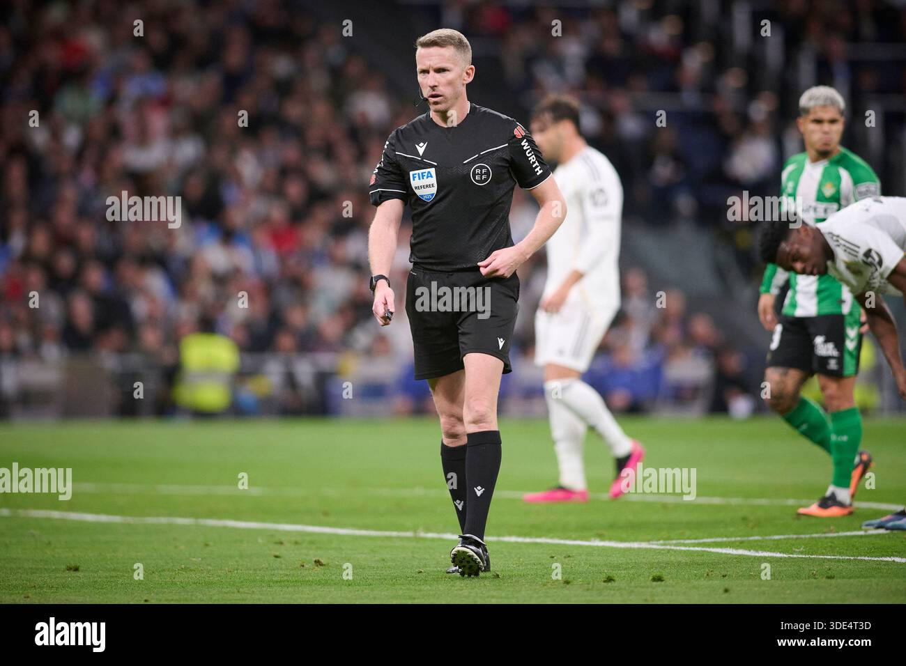 Referee Alejandro Hernandez Hernandez during La Liga match. January 4 ...