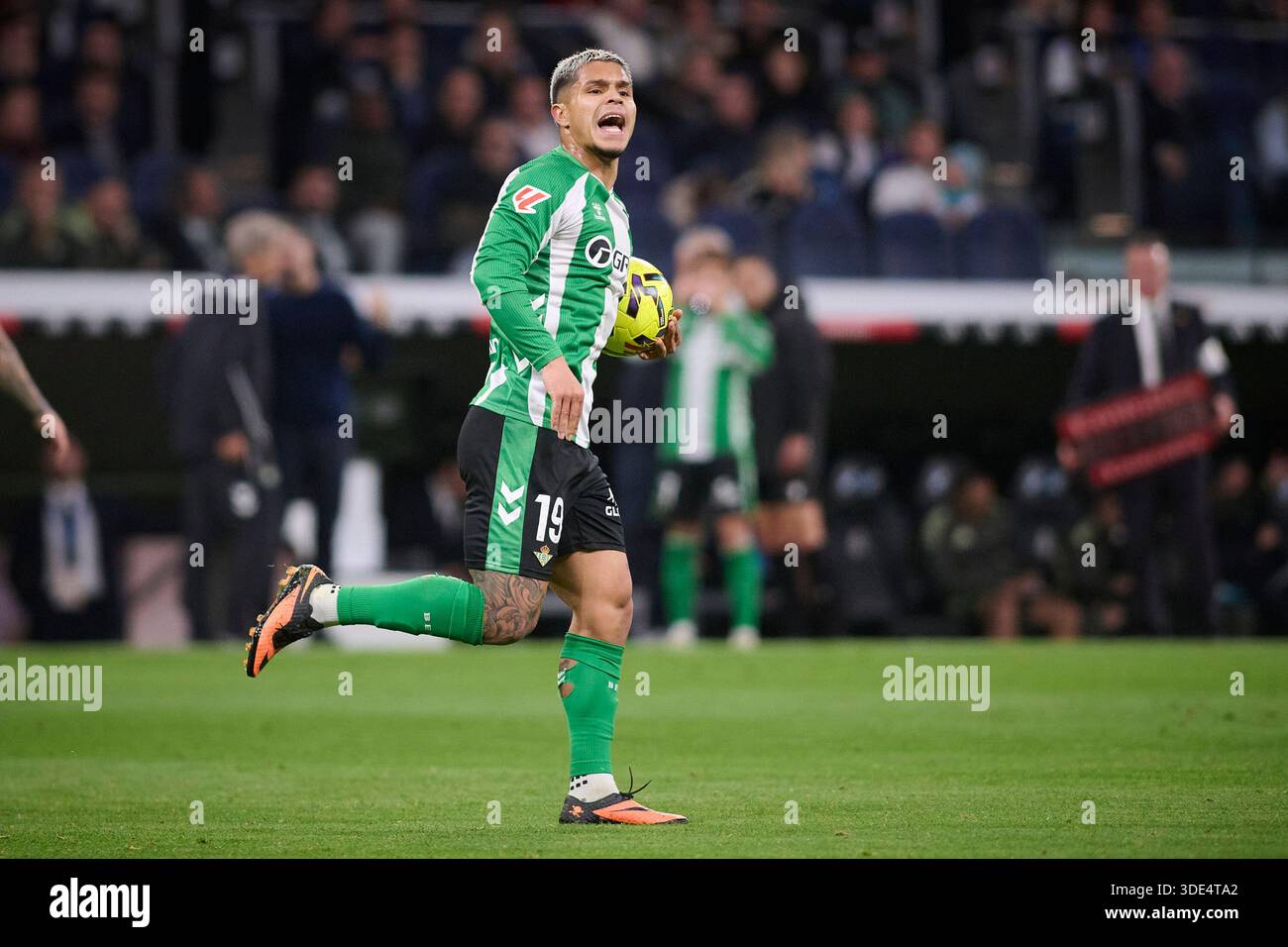 Real Betis Balompie's Cucho Hernandez celebrates a goal during La Liga ...