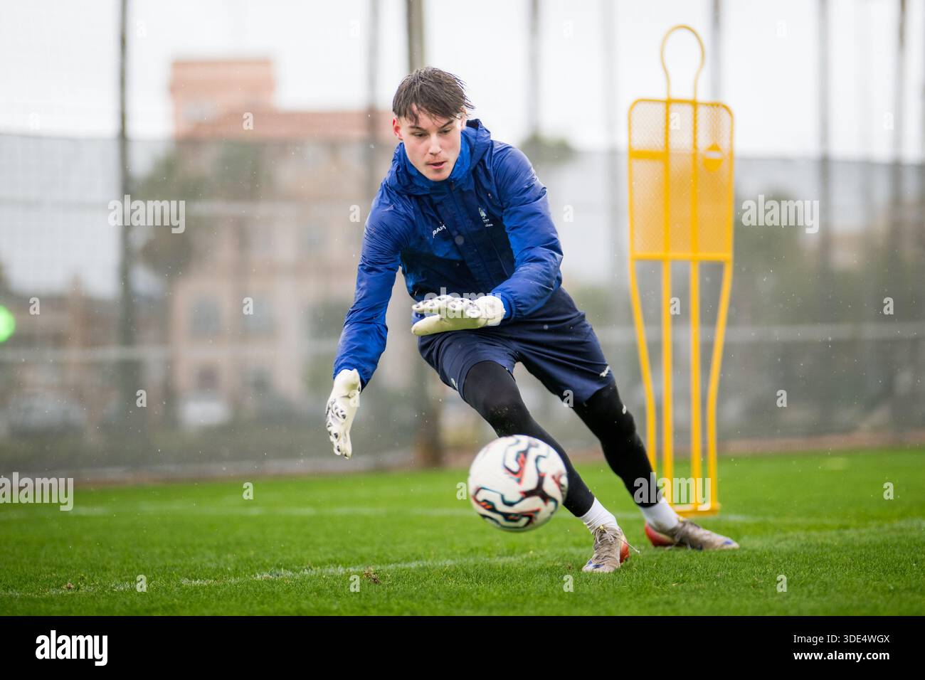 Bas Evers pictured in action during the winter training camp of Belgian ...