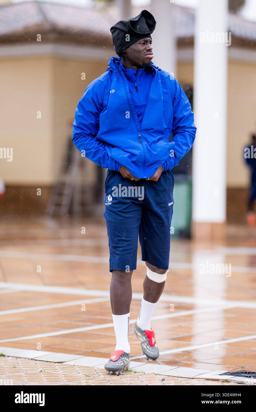 Gent's Leonardo Lopes is seen at the winter training camp of Belgian ...