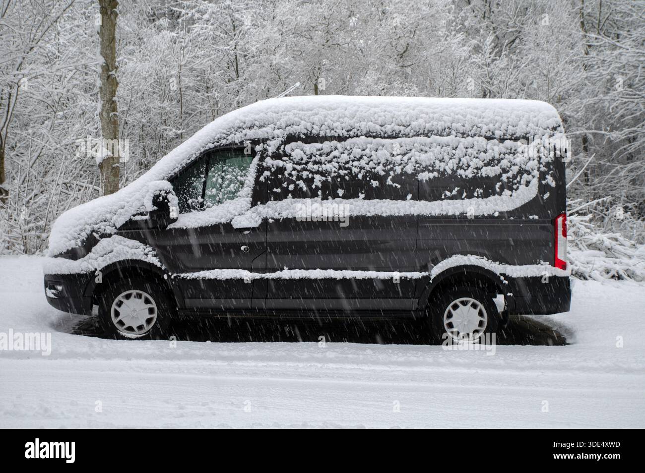 A Car Under The Snow At Amsterdam The Netherlands 5-1-2026 Stock Photo ...