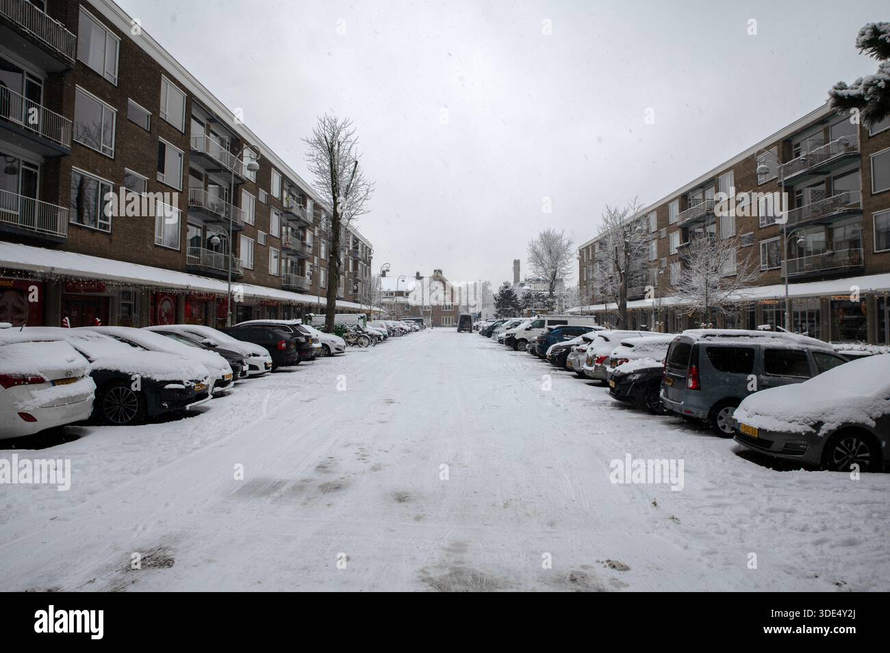 Christiaan Huygenplein Under Snow At Amsterdam The Netherlands 5-1-2026 ...