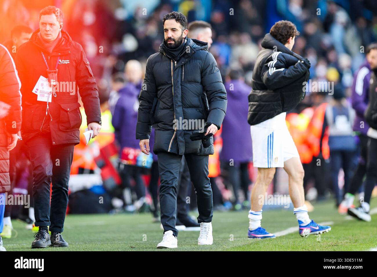 Manchester United Manager Head Coach Ruben Amorim walks off frustrated ...