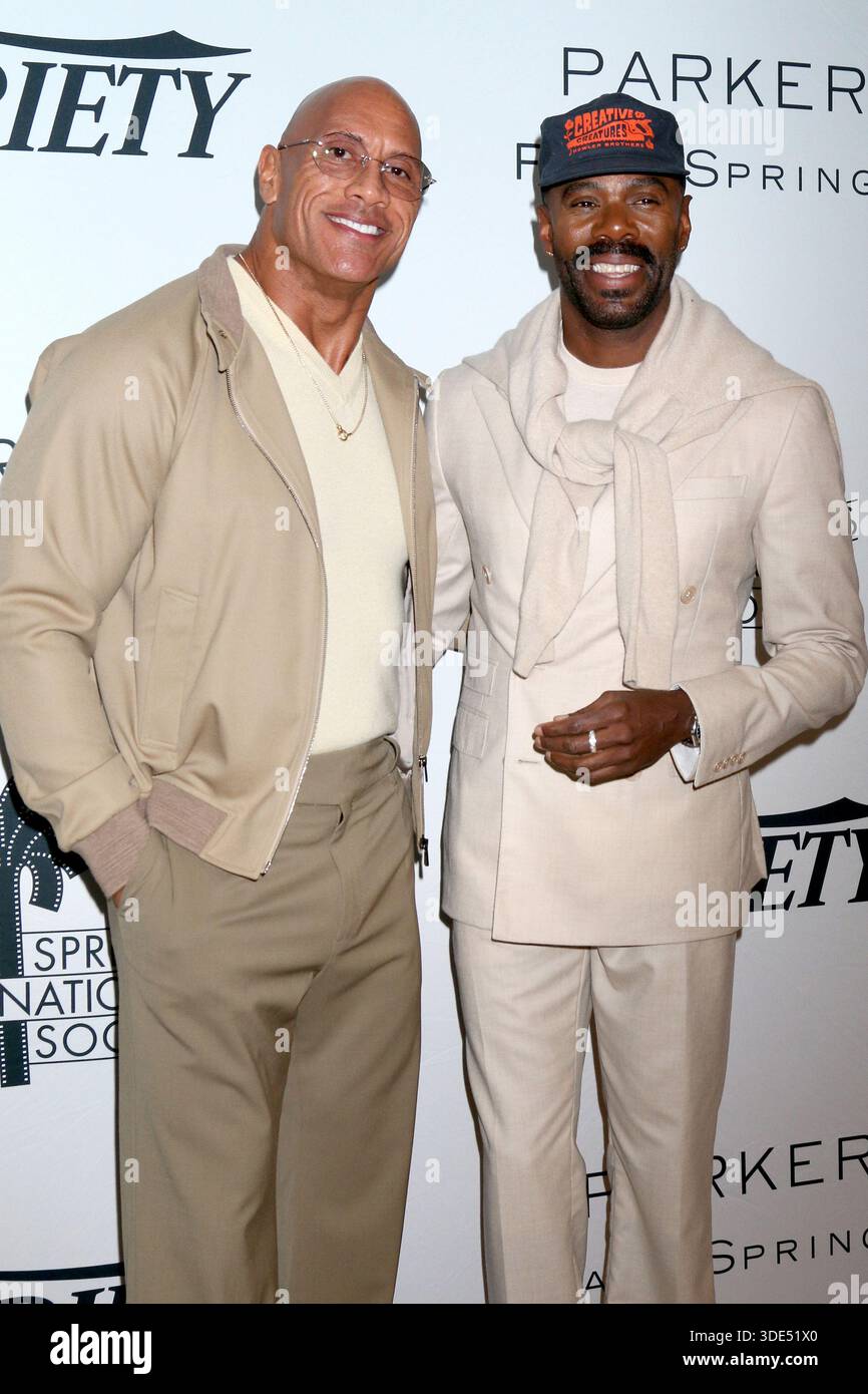 PALM SPRINGS - JAN 4: Dwayne Johnson, Colman Domingo at PSIFF Creative ...