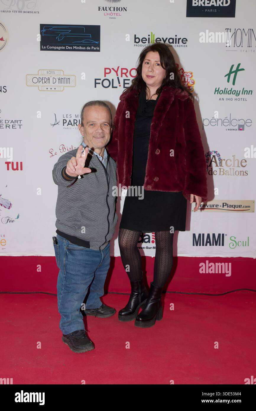 Paris, France. 4th Jan, 2026. André Bouchet and Elena Stan attend the ...