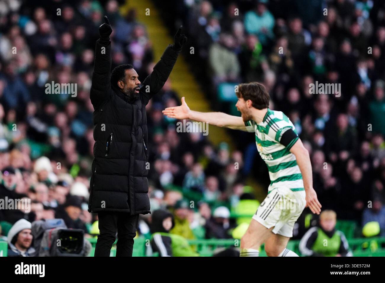 Celtic manager Wilfried Nancy during the William Hill Premiership match ...