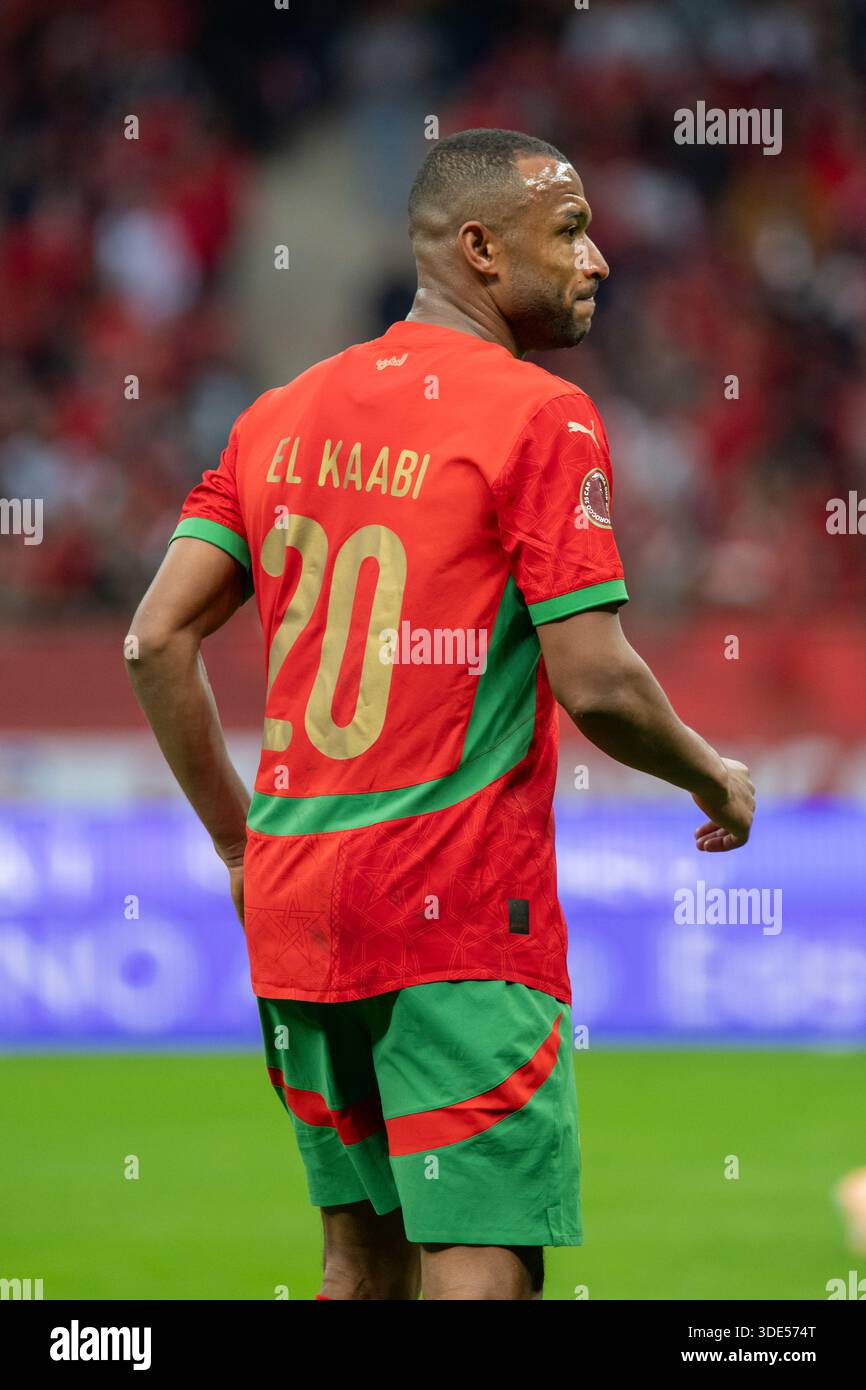 Ayoub El Kaabi of Morocco during the Africa Cup of Nations (CAN) 2025 ...