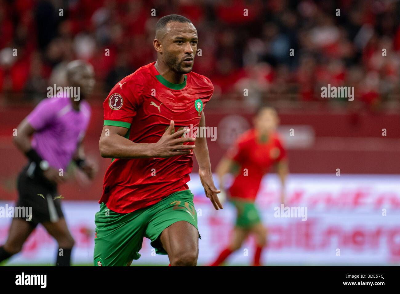 Ayoub El Kaabi of Morocco during the Africa Cup of Nations (CAN) 2025 ...