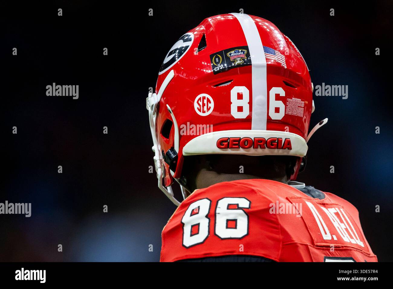 NEW ORLEANS, LA - JANUARY 01: WR Dillon Bell #86 of the Georgia ...