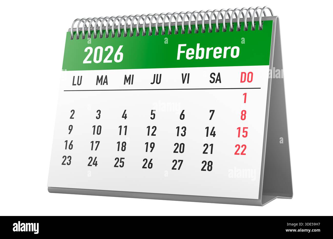 February 2026 calendar hi-res stock photography and images - Alamy