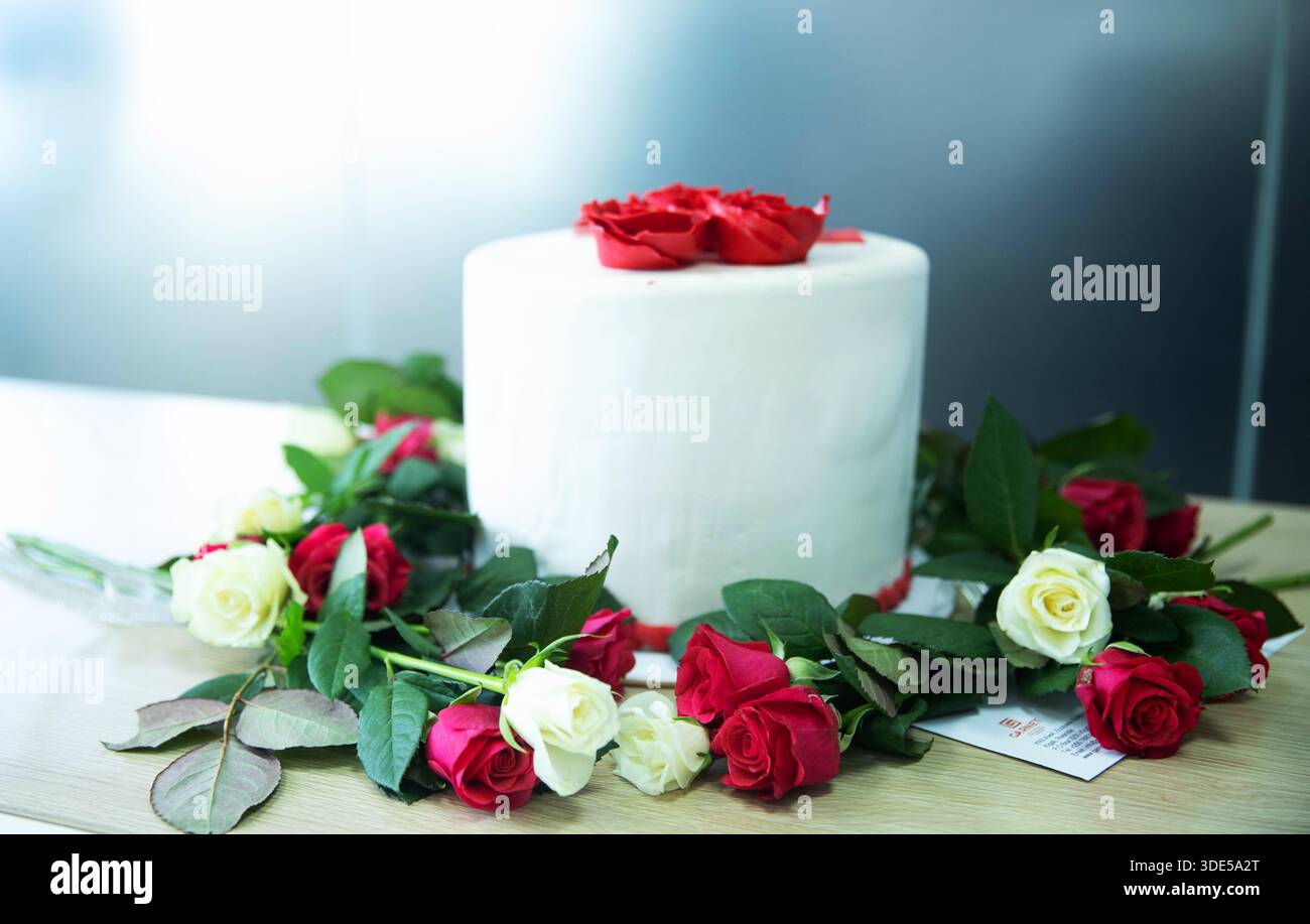 Kigali, Rwanda. A set of a ceremonial cake in Kigali Rwanda Stock Photo ...