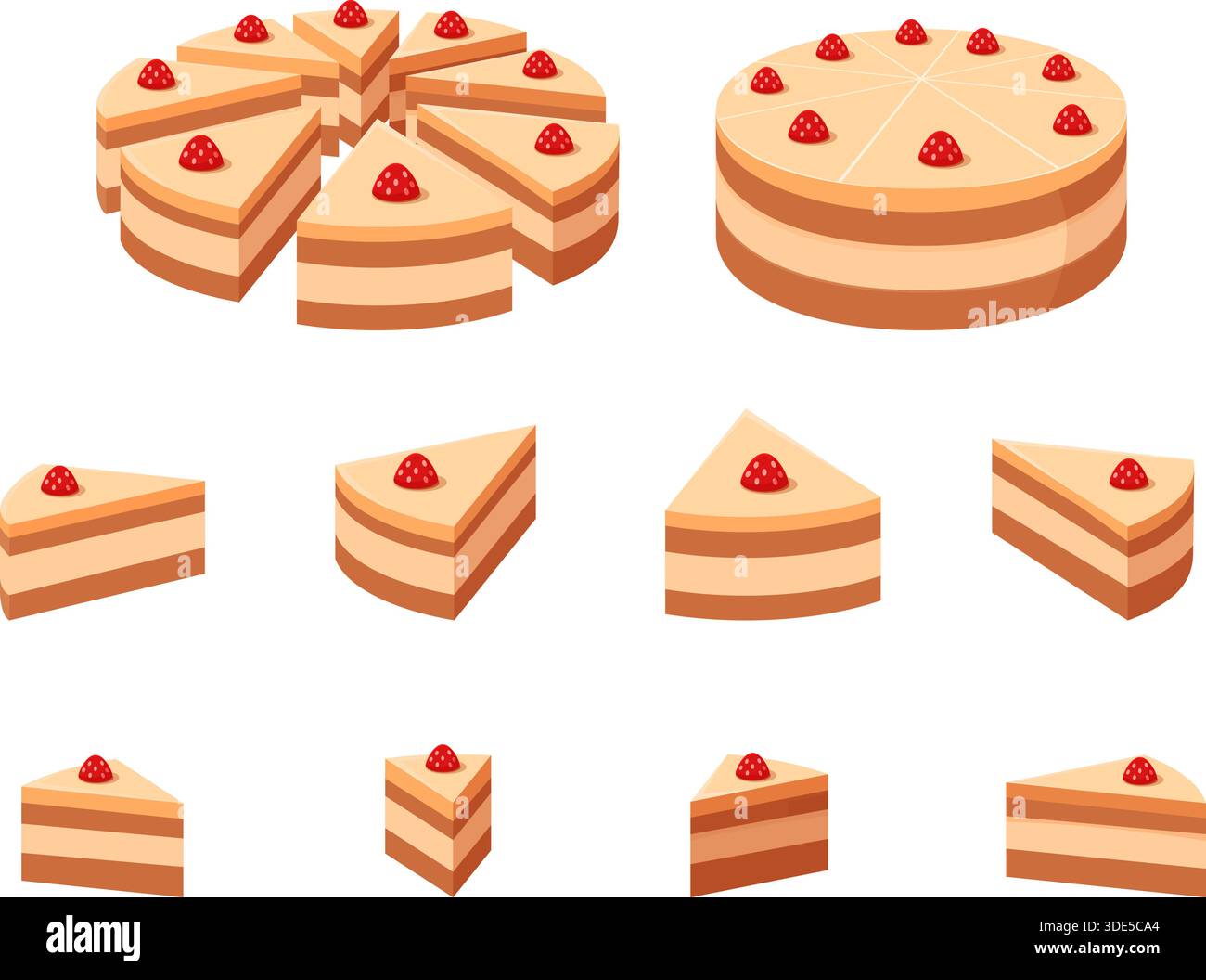 Food homemade honey cake Stock Vector Images - Alamy
