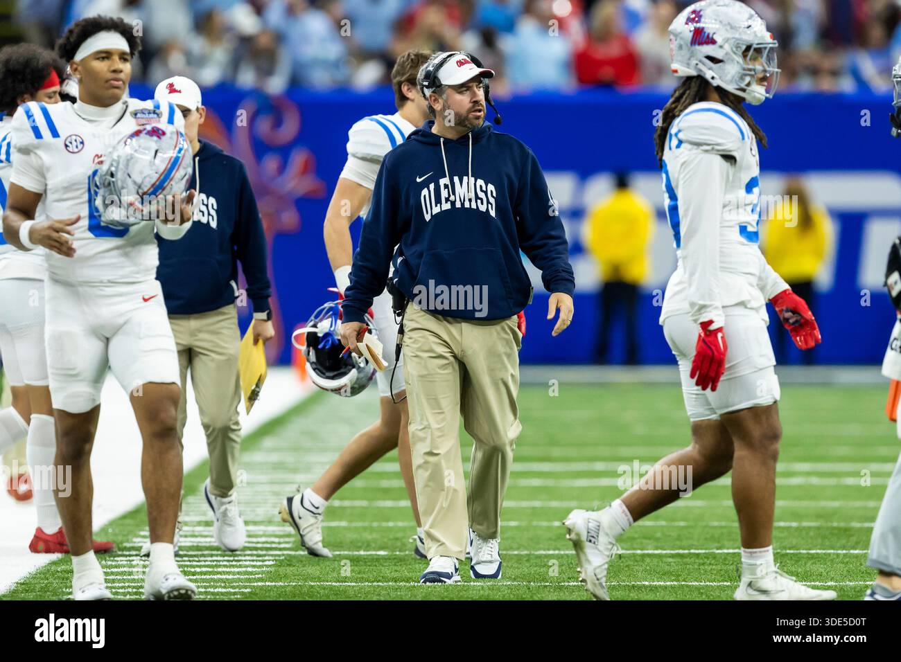 NEW ORLEANS, LA - JANUARY 01: Head Coach Pete Golding of the Ole Miss ...